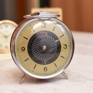 Vintage Large Mechanical Alarm Clock//chinese Alarm Clock 60s//working ...