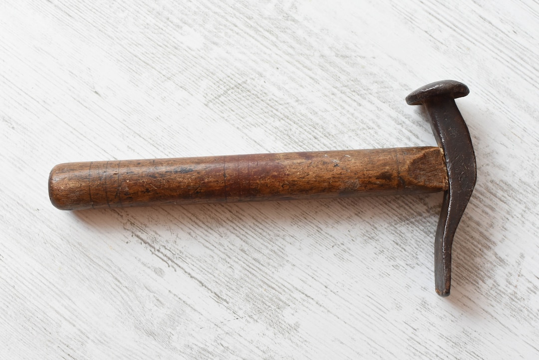 Vintage Old Hammer//old Iron Cobbler's Hammer//vintage Hammer/antique ...