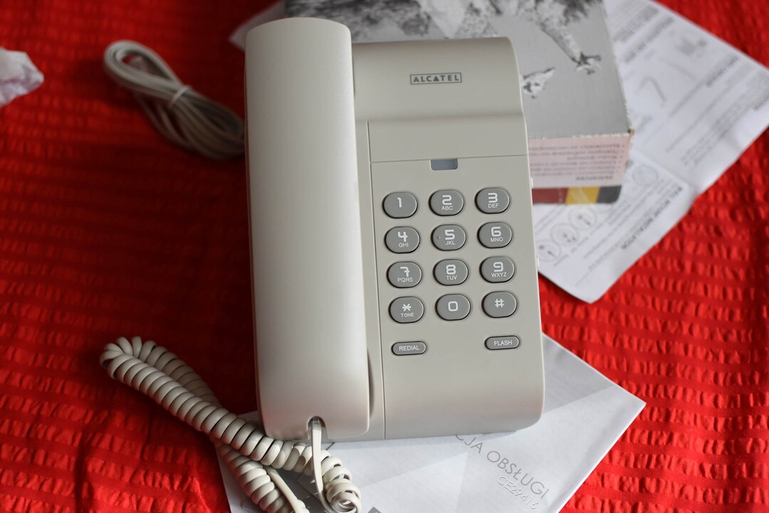 Working Push Tone Button Telephone//electric Phone//made in China// - Etsy