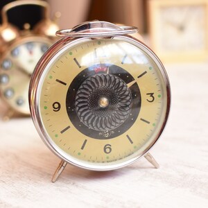 Vintage Large Mechanical Alarm Clock//chinese Alarm Clock 60s//working ...