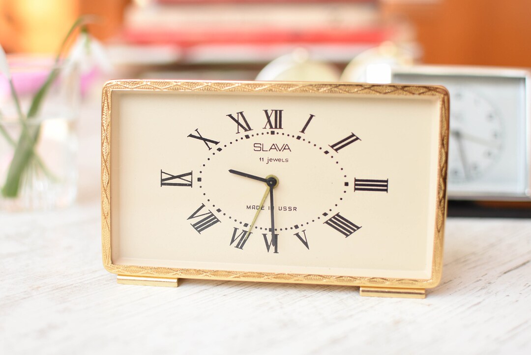 Rare Working Old Soviet Alarm Clock/mechanical Clock/desk Alarm Clock ...