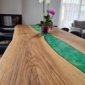 102" Live Edge Dining Green River Table Made in a Modern Rustic Finish ...