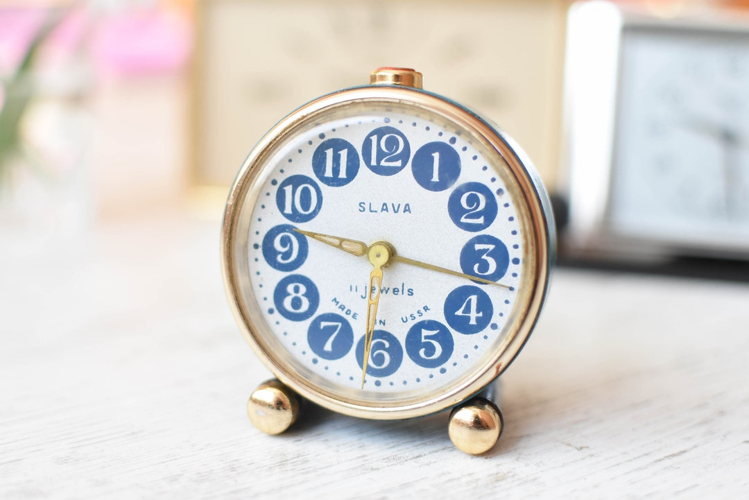 Working Vintage Desk Soviet Clock//bedroom Clock/mechanical Clock/ussr ...