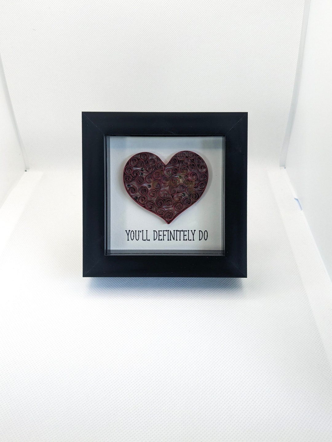 You'll Definitely Do, Standing Frame 4 X 4inch Little Quill Sentiments ...