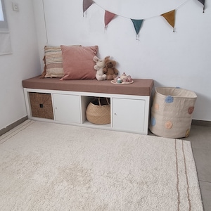 IKEA Kallax Seat Cushion - Bench | Brown Chocolate Waffle Pique | Seat ...