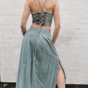 Viking Skirt - Woad Blue - Boho Festival Rave Skirt - Etsy