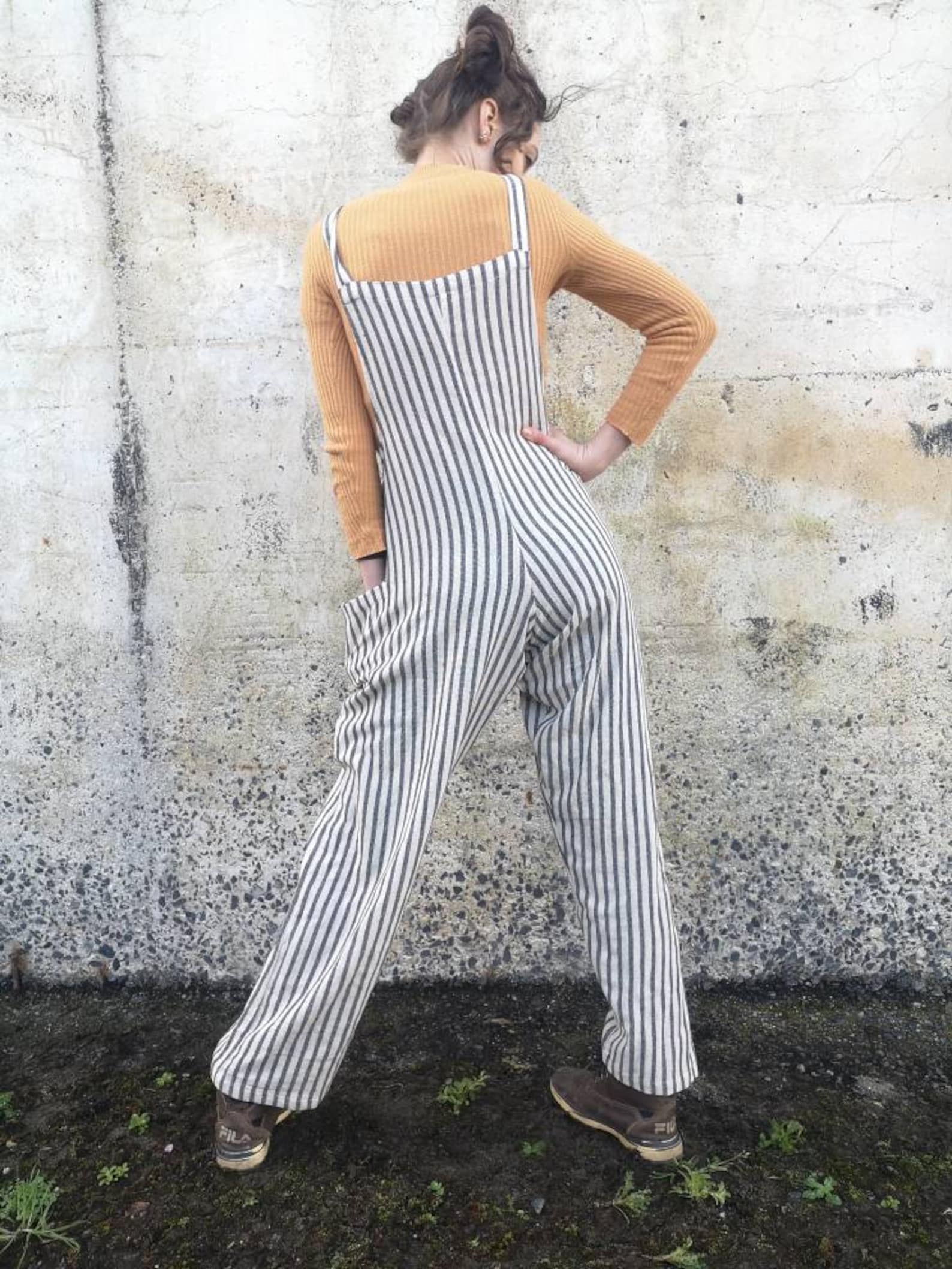 Stripey Overalls - Etsy