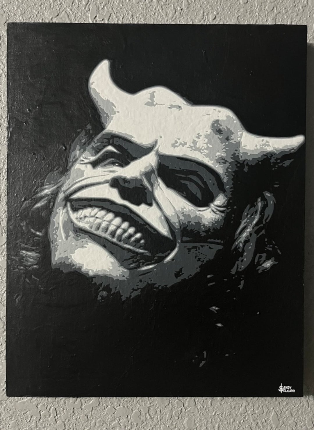 10x8 the Grabber Toothpick Painting - Etsy