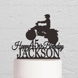 ATV Quad Bike Cake Topper, 4 Wheeler Atv Cake Topper, Atv off Road Cake ...