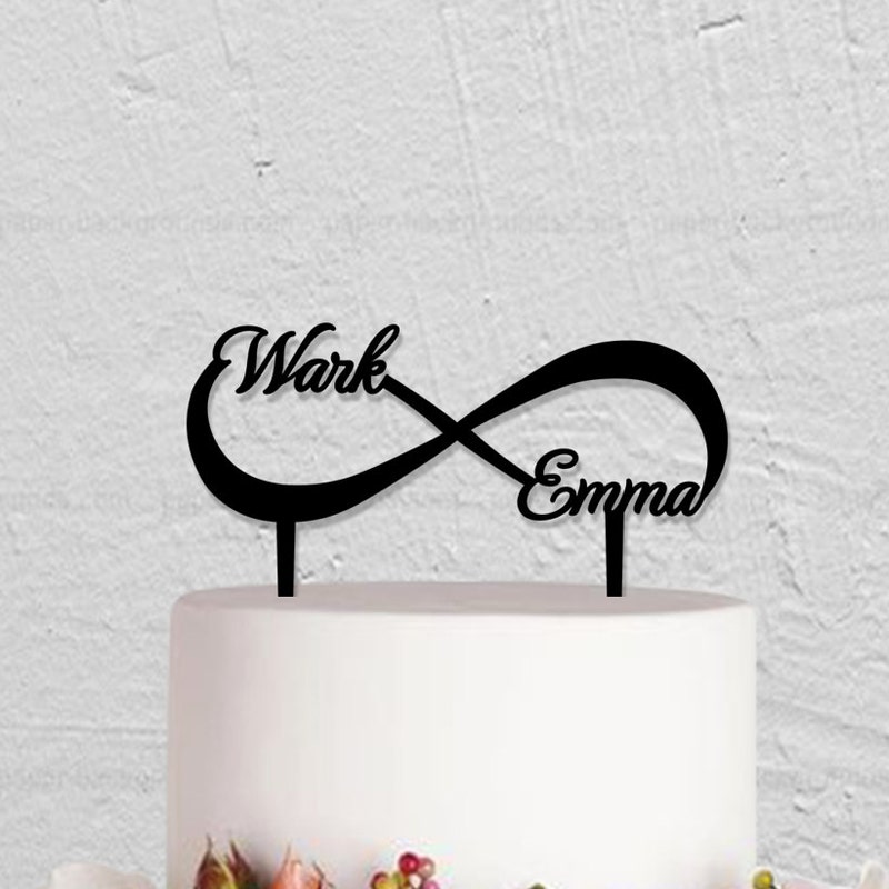 Infinity Cake Topper - Etsy