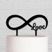 Wedding Cake Topper,infinity Cake Topper,custom Cake Topper,love Cake ...