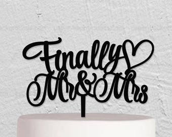 Finally cake topper | Etsy