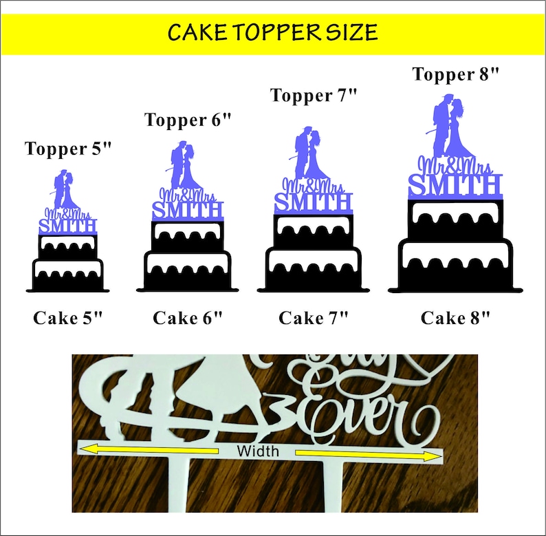 Movie Clapper Board Wedding Cake Topper, Custom Cake Topper With Names ...