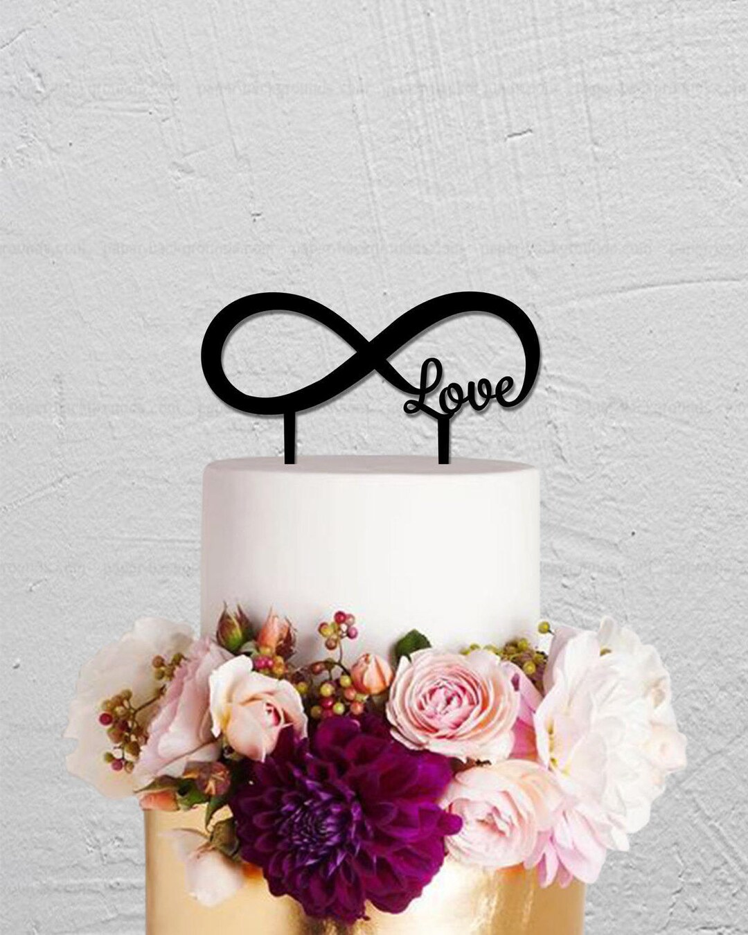 Wedding Cake Topper,infinity Cake Topper,custom Cake Topper,love Cake ...
