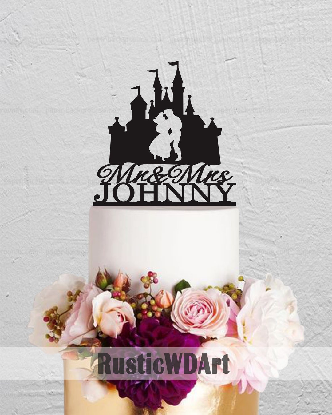 Eric and Ariel Wedding Cake Topper, Mermaid Wedding Cake Topper, Disney ...