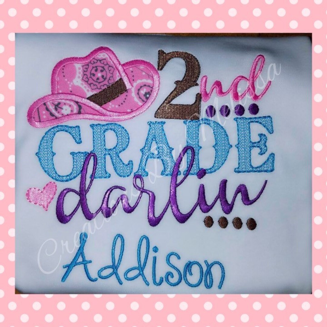 2nd Grade Darling Shirt/ Back to School Shirt/ 2nd Grade Outfit ...