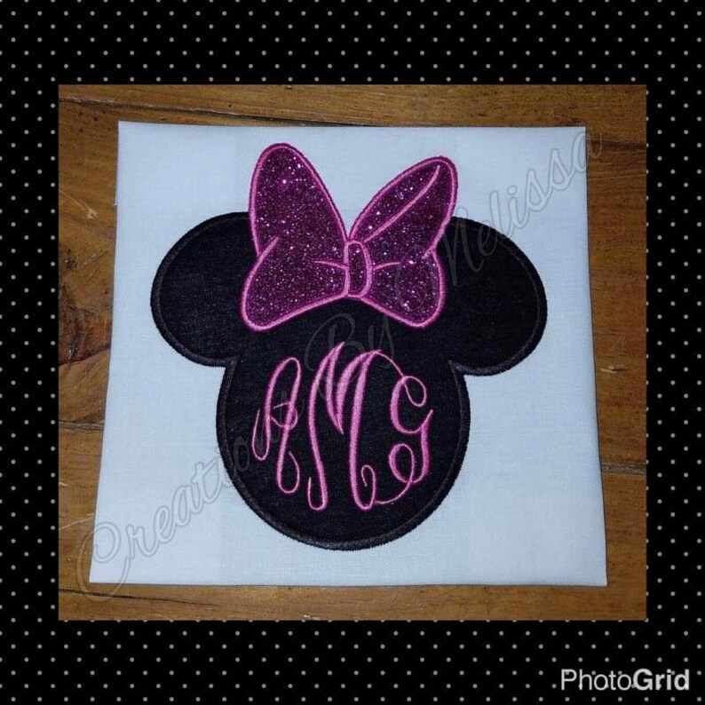 Minnie Mouse Applique/minnie Mouse Design/minnie Mouse | Etsy