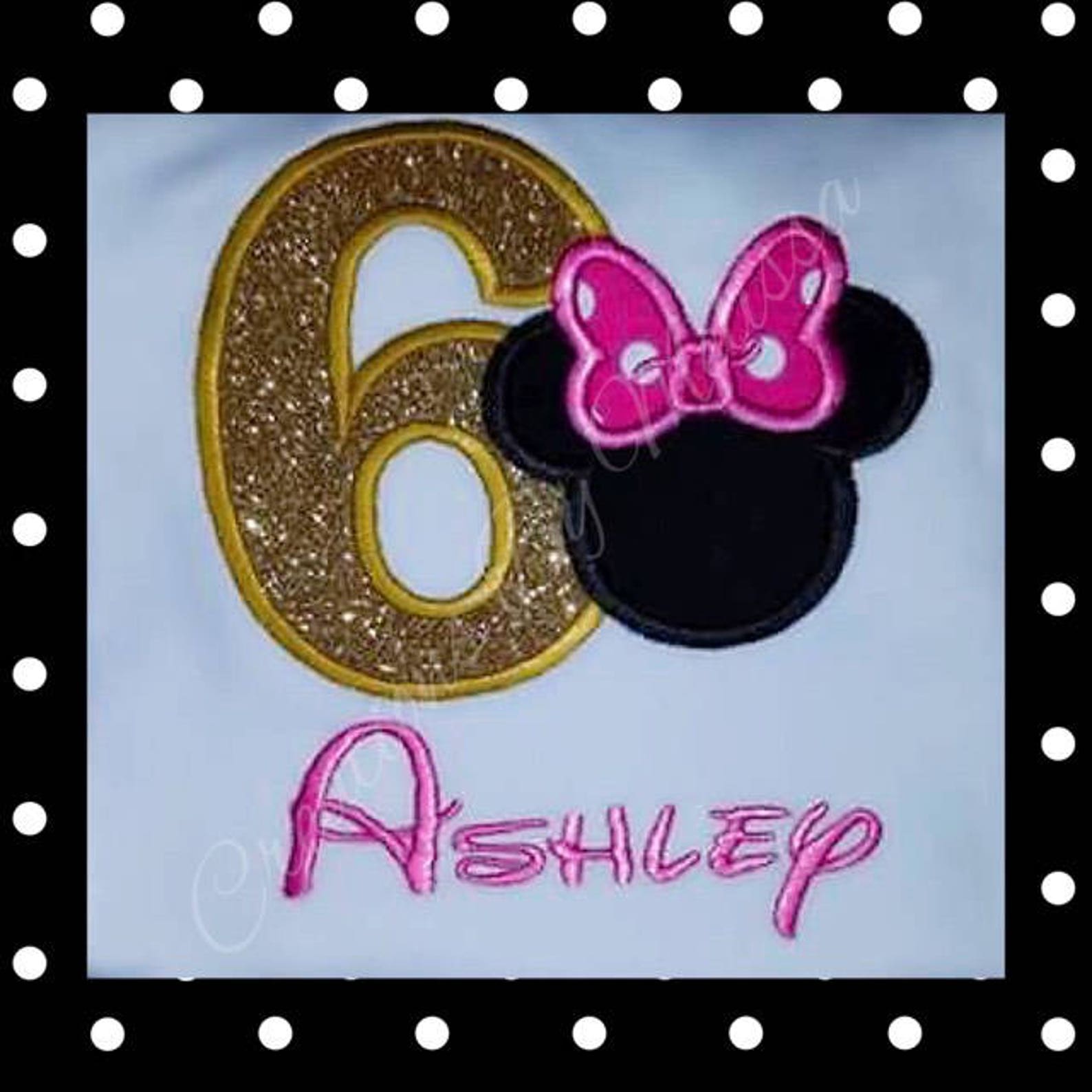 Minnie Mouse 6th Birthday Shirt/ Minnie Mouse Birthday Shirt/ - Etsy