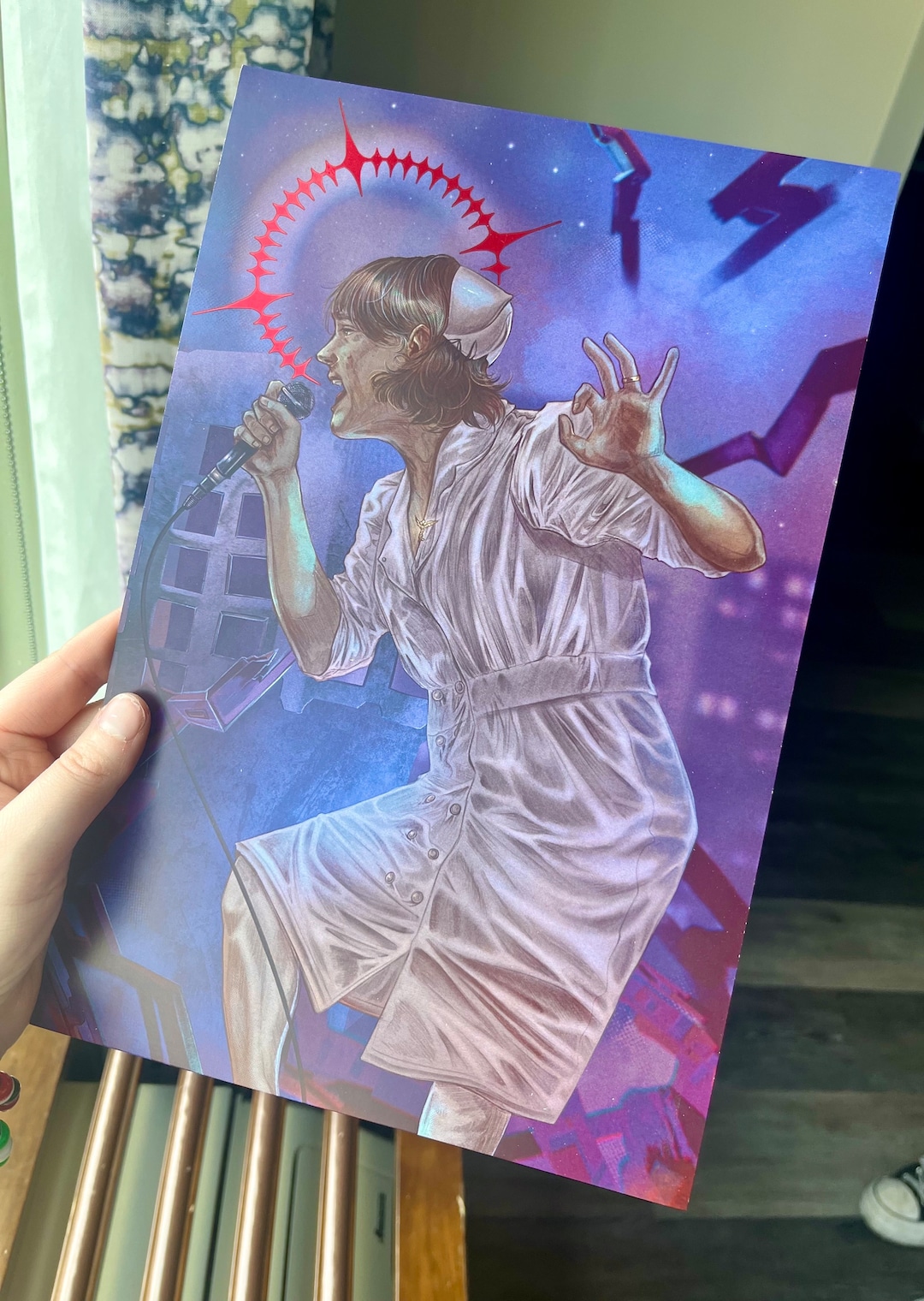 Nurse Detroit, Gerard Way Inspired Design 8x12 Specialty Foil Print - Etsy