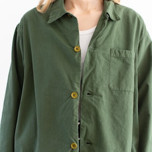 The Montmartre Jacket in Forest Green | Vintage 50s France Chore Shirt ...
