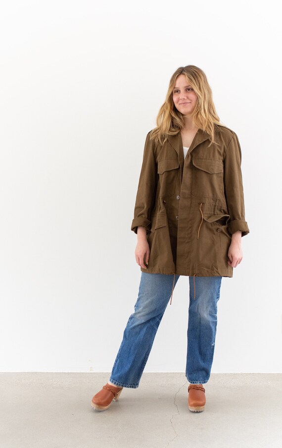 Vintage Chocolate Brown Garden Parka Jacket | Unisex … - Gem