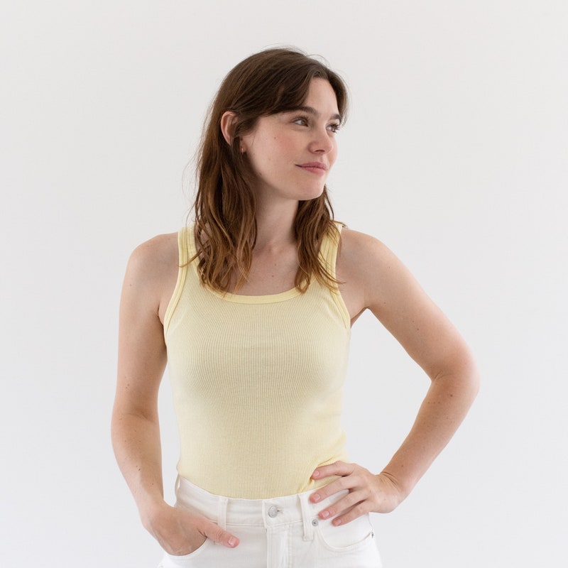 Yellow Tank Top - Etsy
