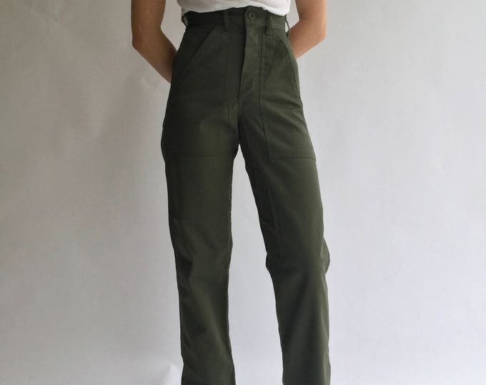 Vintage 24 Waist Army Pants | Petite Cotton Poly Utility Army Pant ...