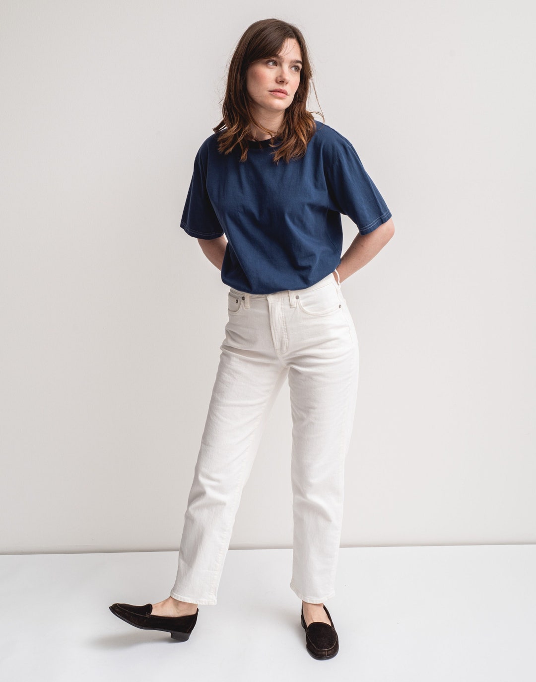 The Two Tone Ringer Tee in Ocean Blue | Vintage Made in Europe Super ...