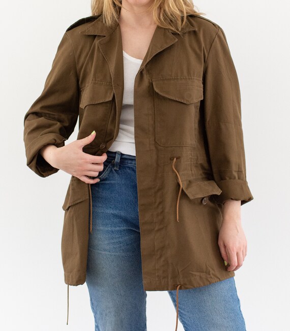 Vintage Chocolate Brown Garden Parka Jacket | Unisex … - Gem