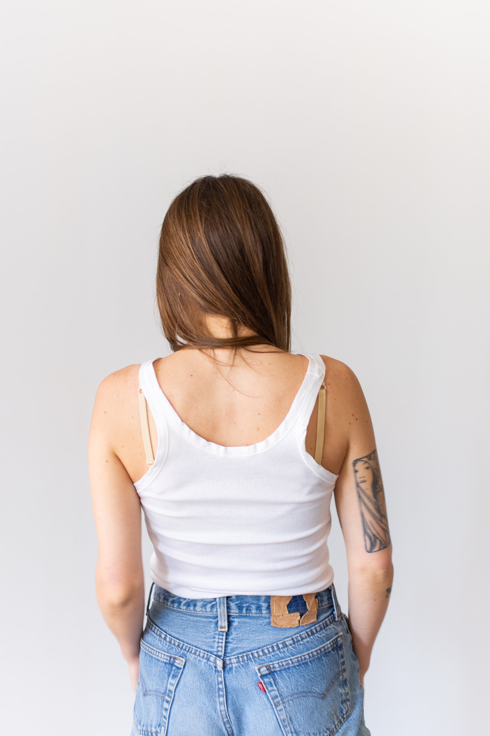 The Siena Tank | Vintage White Rib Knit Tank | Ribbed Tank Top | 100% ...