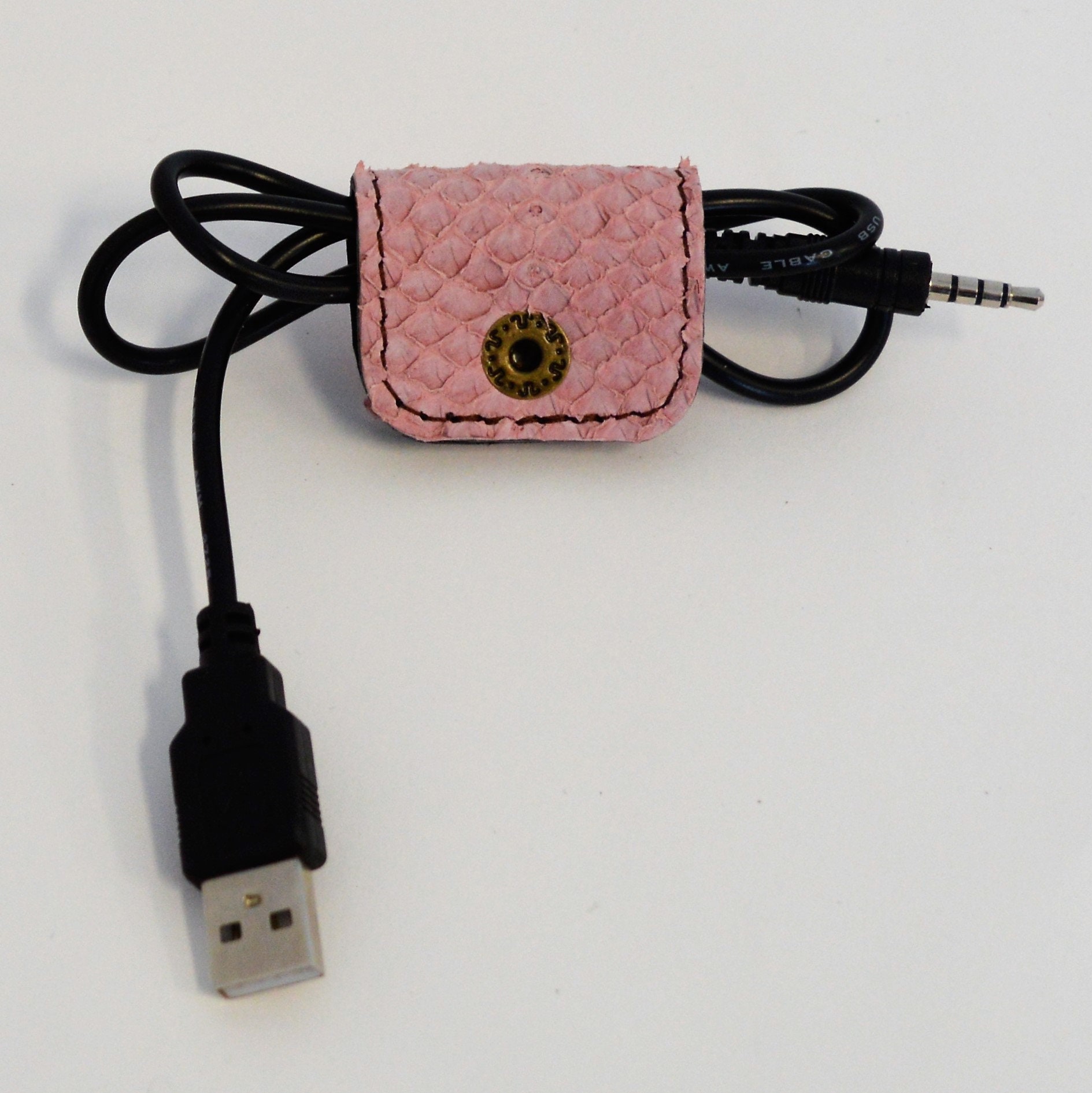 Fish Skin Cord Holder Cable Organizer. From Pink Salmon - Etsy