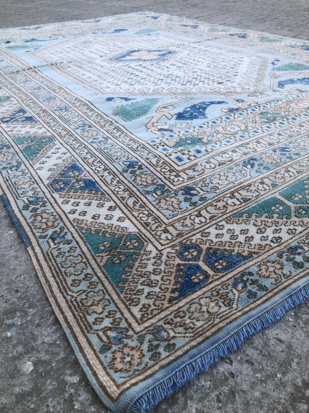 Oushak Rug / Oushak Saloon Rugs /handmade Old Turkish Wool Rug - Etsy