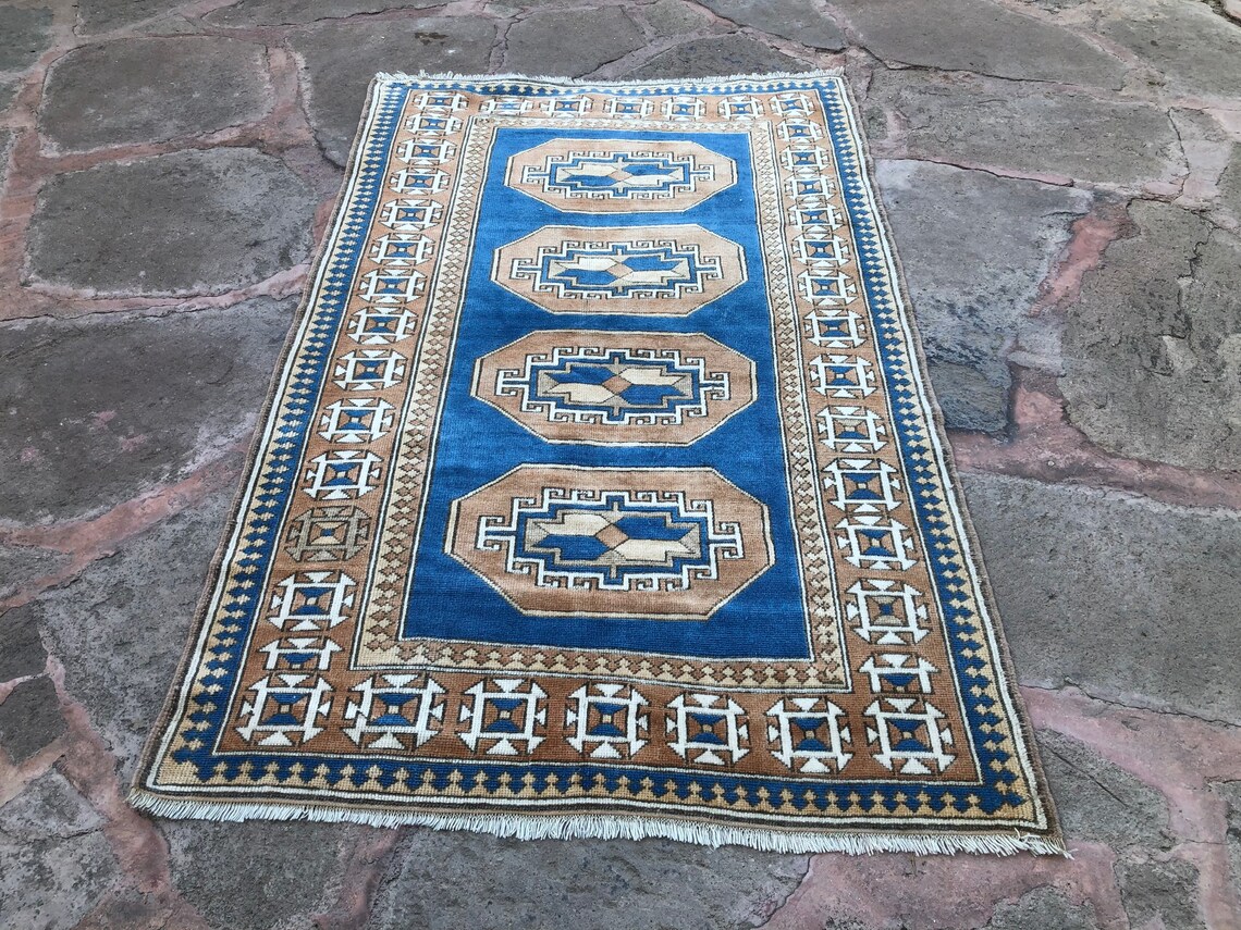 Oushak Rug / Oushak Saloon Rugs /Handmade Old Turkish Wool Rug | Etsy