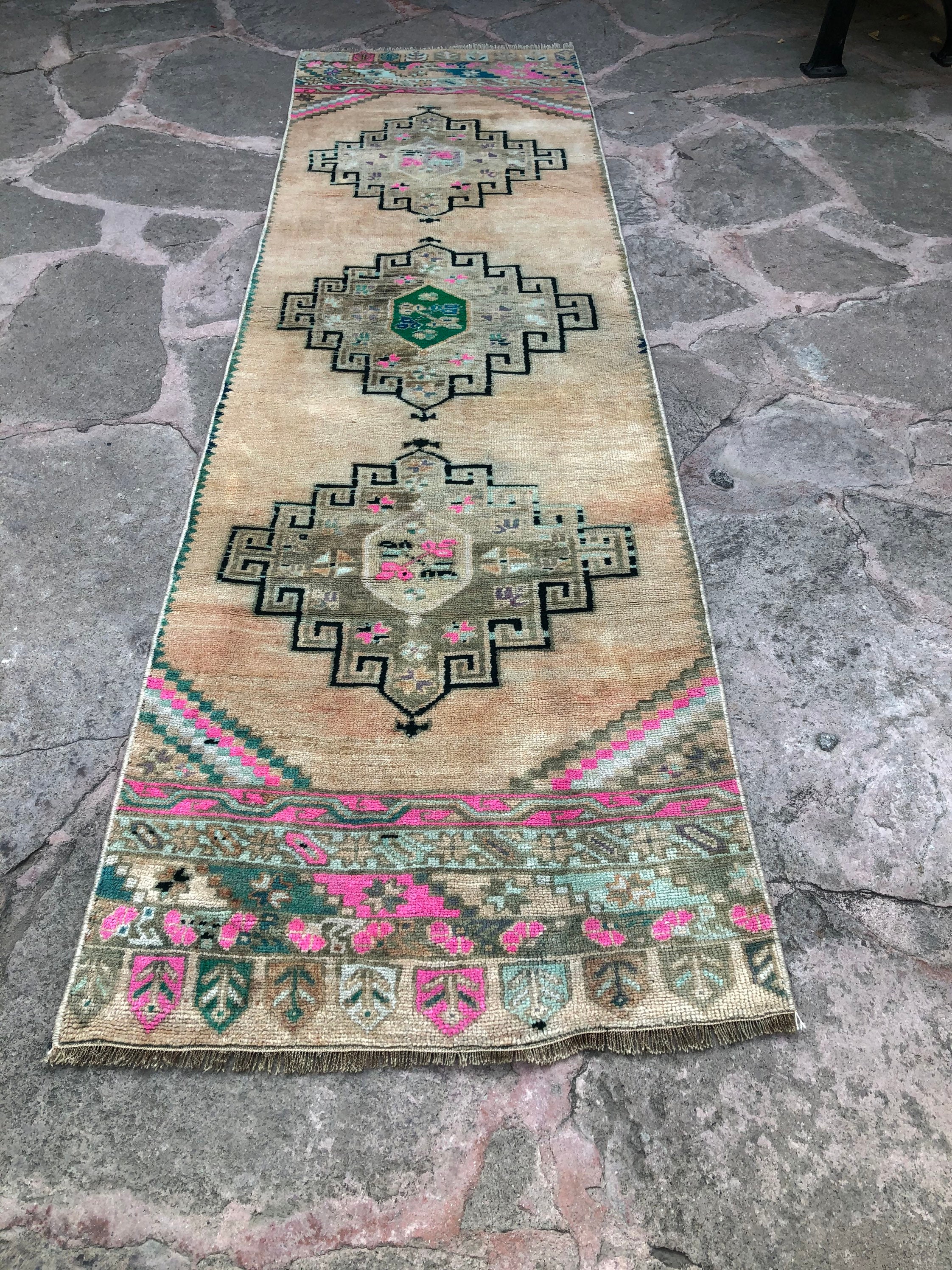 Oushak Runner Rug Hallway Oushak Runner Rug Turkish Runner | Etsy