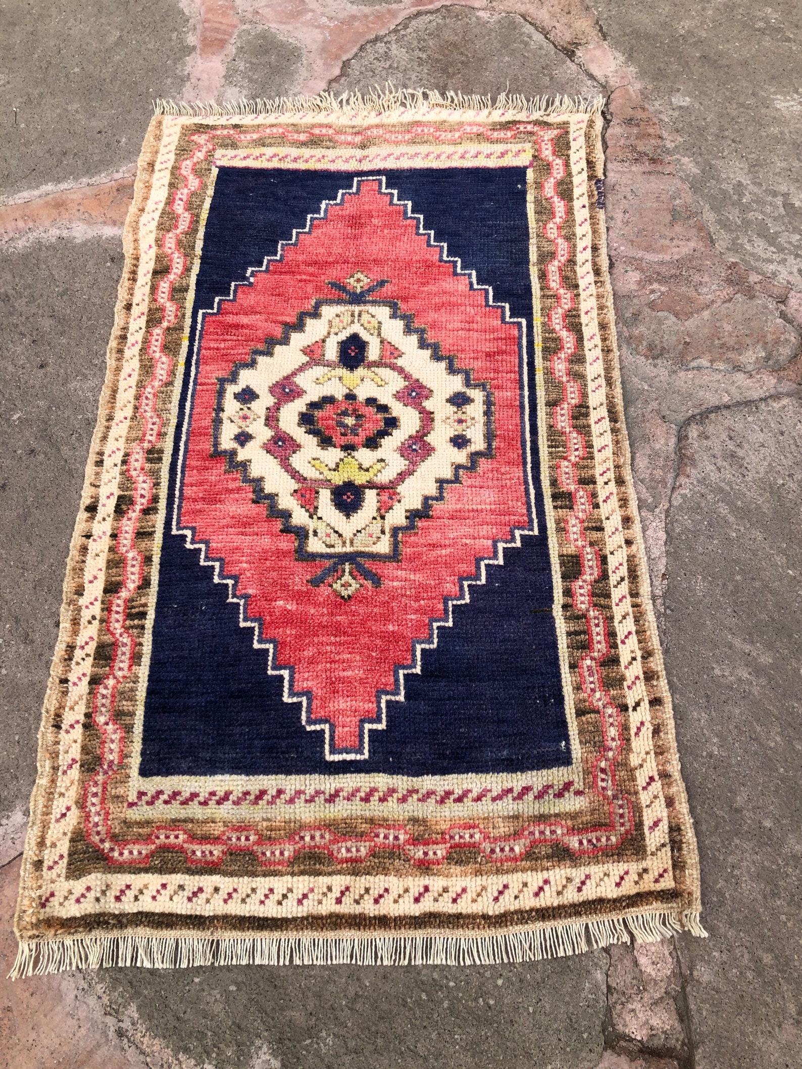 Bathroom Rug/ Small Turkish Rug/ Entrance Door Mat Rug/ Entry Rug ...