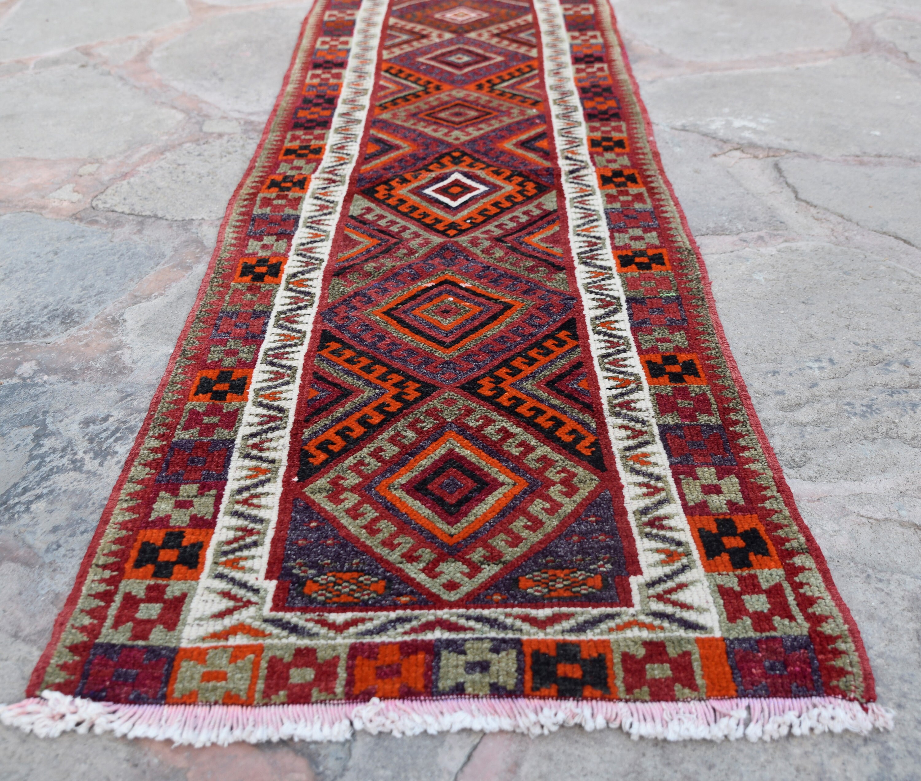 Oushak Runner Rugs Red Runner Rugs Vintage Oushak Runner | Etsy