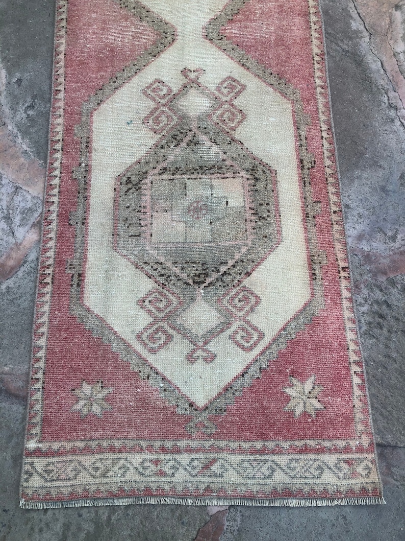 Oushak Runner Rug Red Runner Rug Turkish Runner Rug | Etsy