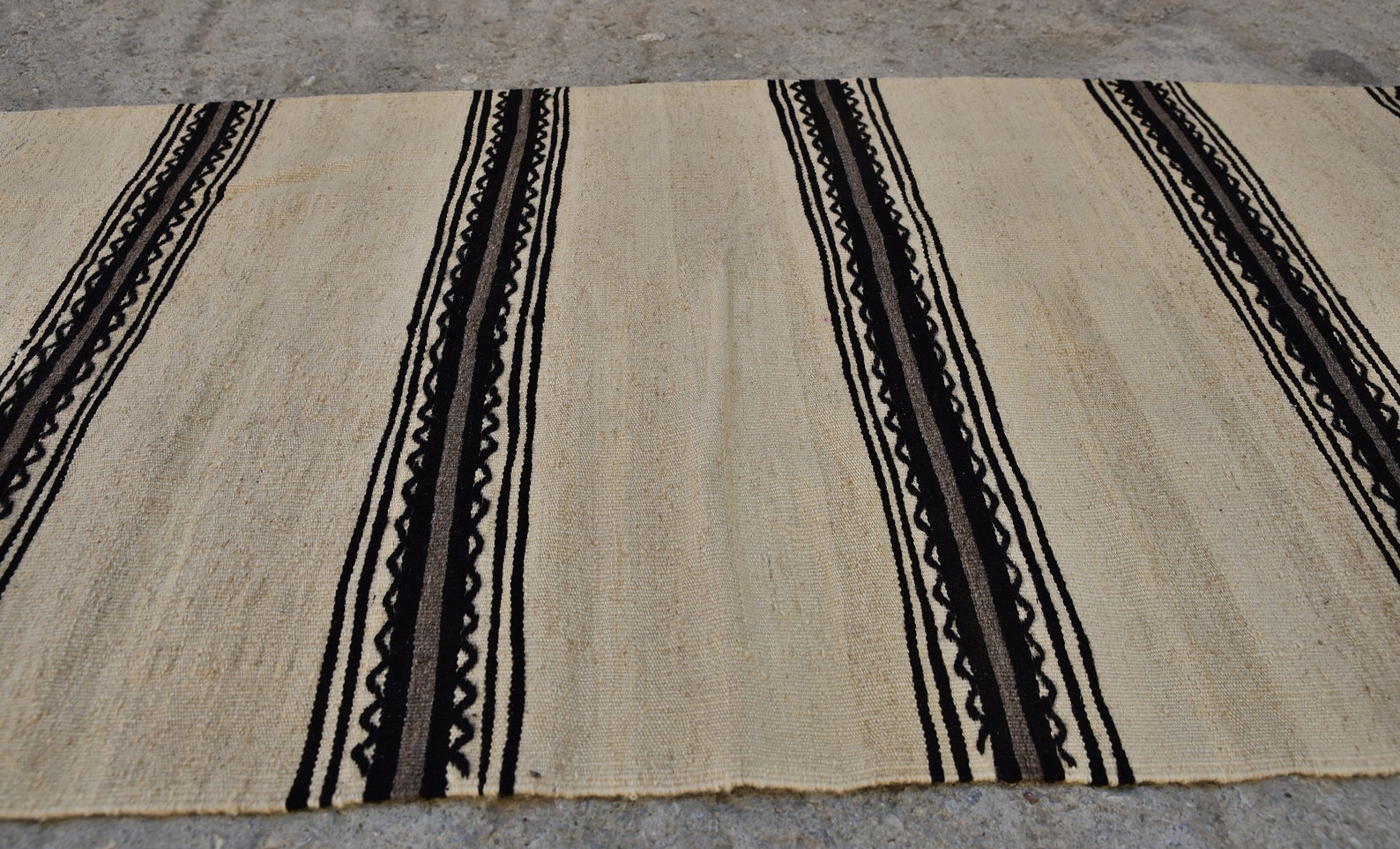 Cream Runner Rug Minimal Runner Kilim Rug Vintage Runner - Etsy