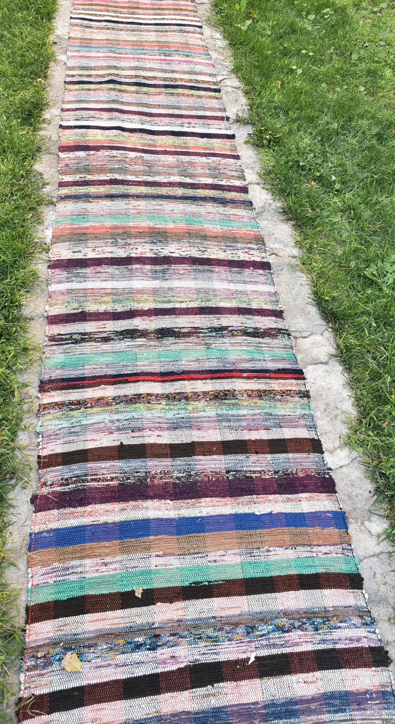 2'2x43'5 Extra Long Rag Rug Runner Very Long Turkish - Etsy
