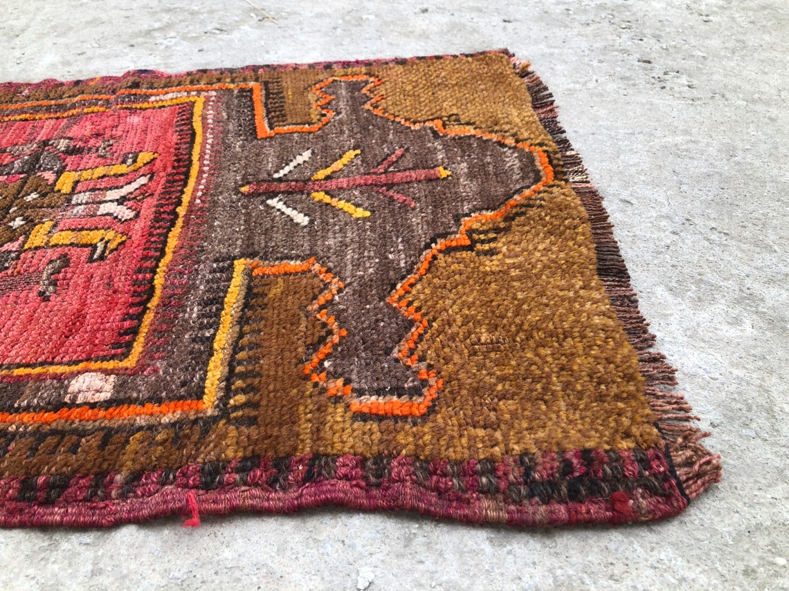 Powder Room Rug Vintage Small Rugs Turkish Small Rugs - Etsy