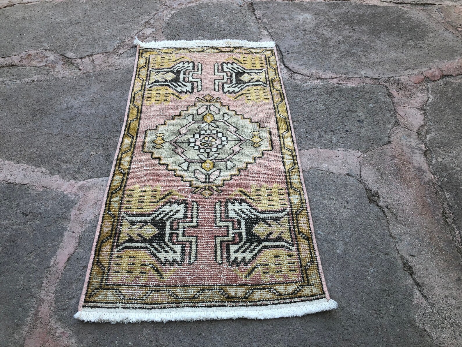 Small Rug Turkish Rug Powder Room Rug Small Oushak Rug - Etsy UK