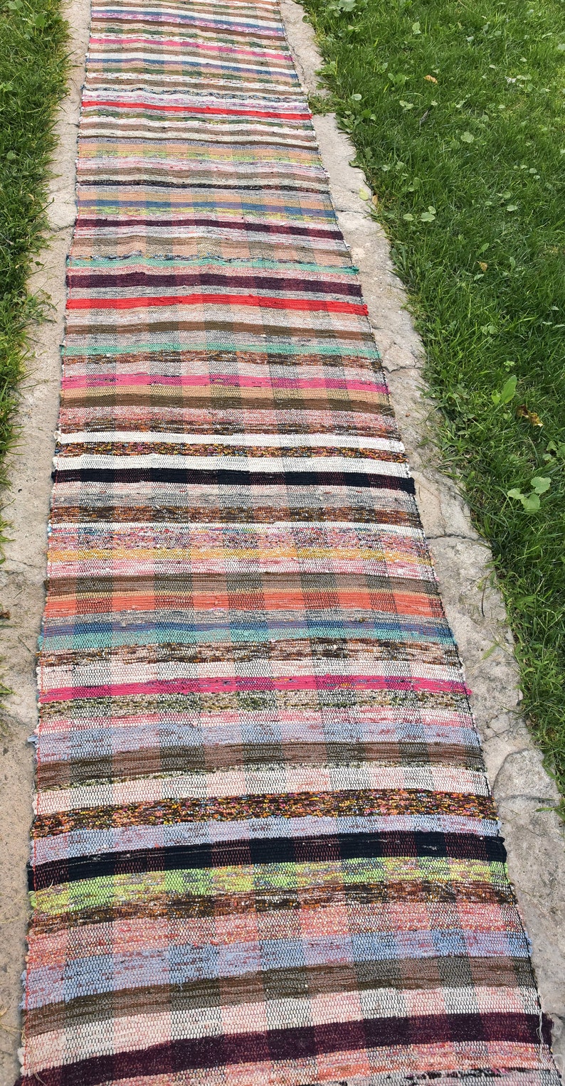 2'2x43'5 Extra Long Rag Rug Runner Very Long Turkish - Etsy