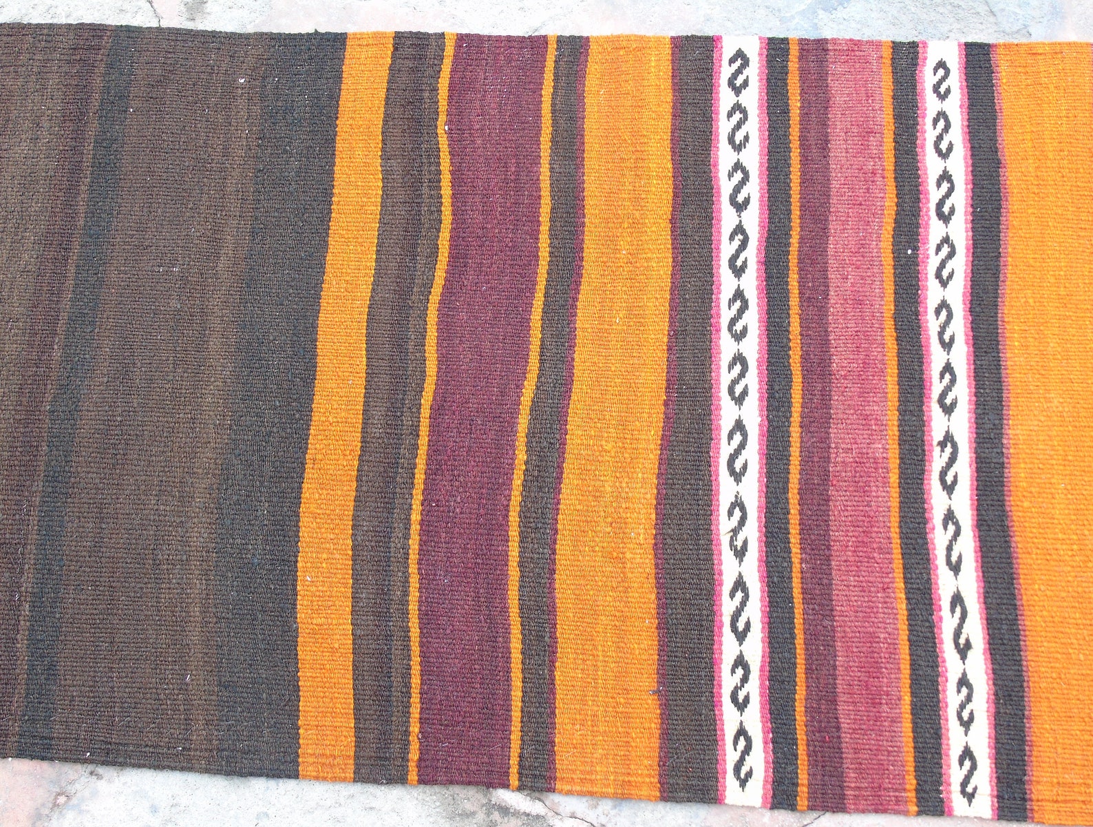 Hallway Kilim Runner Rug Vintage Anatolian Undyed Kilim - Etsy