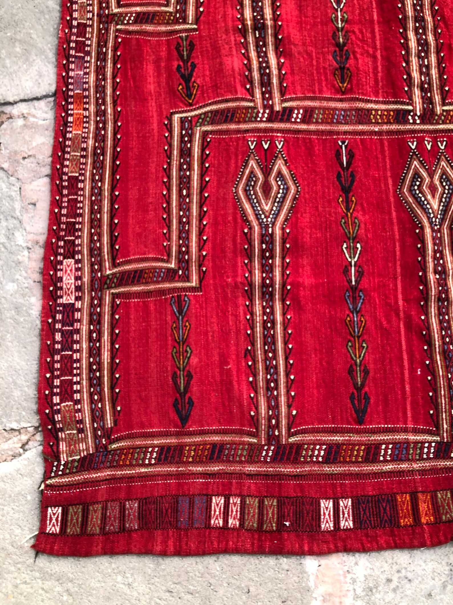 Rug Zili Kilim Rug Area Rug Woolen Rug Handwoven Rug Red | Etsy