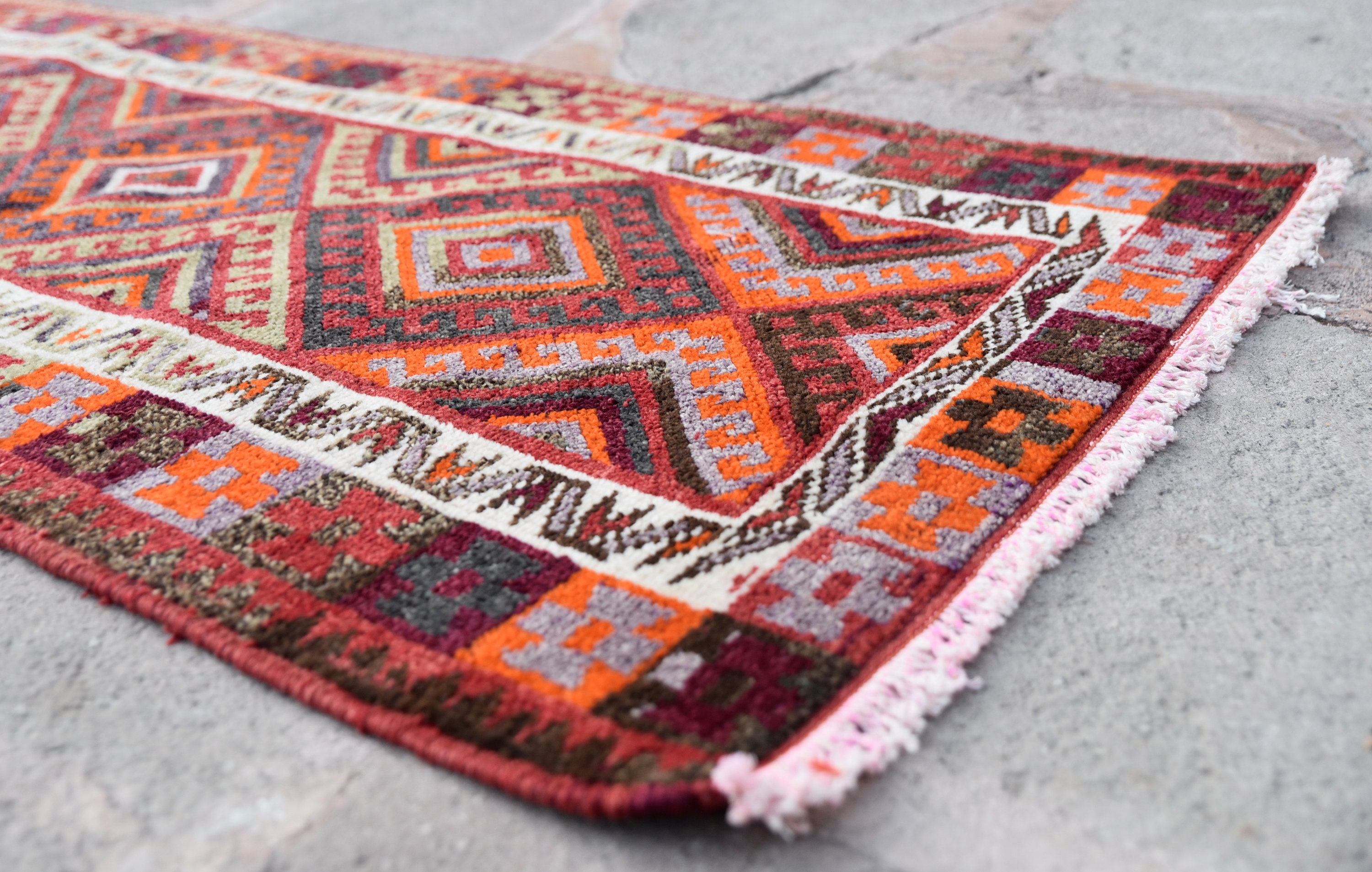 Oushak Runner Rugs Red Runner Rugs Vintage Oushak Runner | Etsy