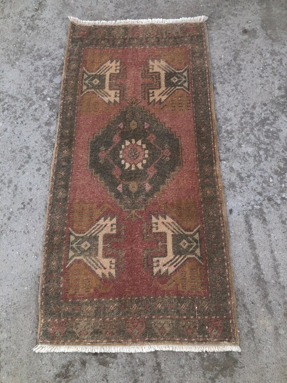 Doormat Rug Bath Rug Vintage Turkish Small Rug Anatolian - Etsy