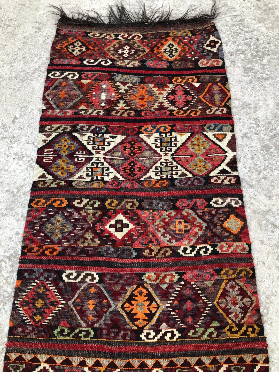 Hallway Kilim Runner Rug, Turkish Kilim Runner Kitchen Kilim Runner Rug ...