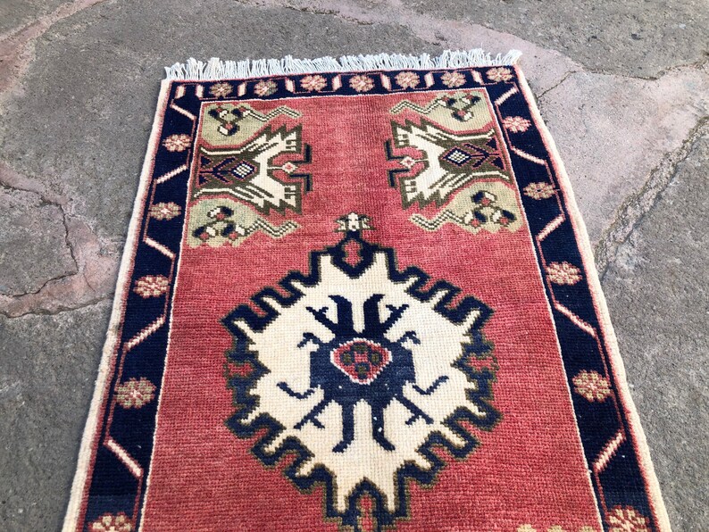 Oriental Door Mat Turkish Small Carpet Bohemian Entry Rug | Etsy
