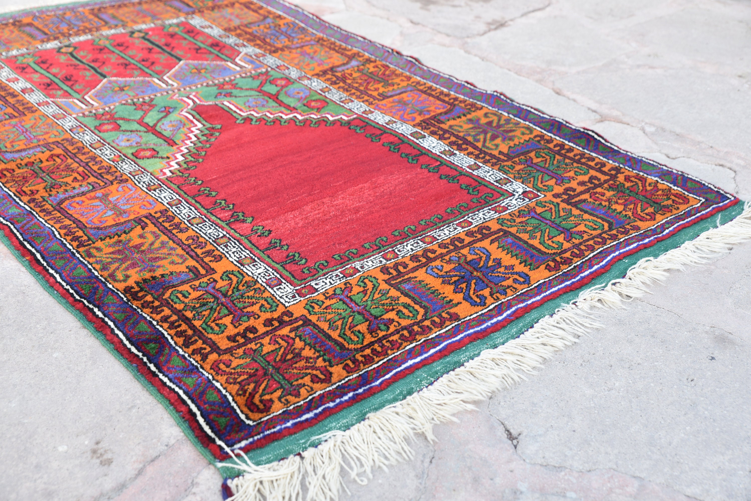 Turkish Prayer Rug Vintage Handwoven Prayer Rug Wall Hanging - Etsy