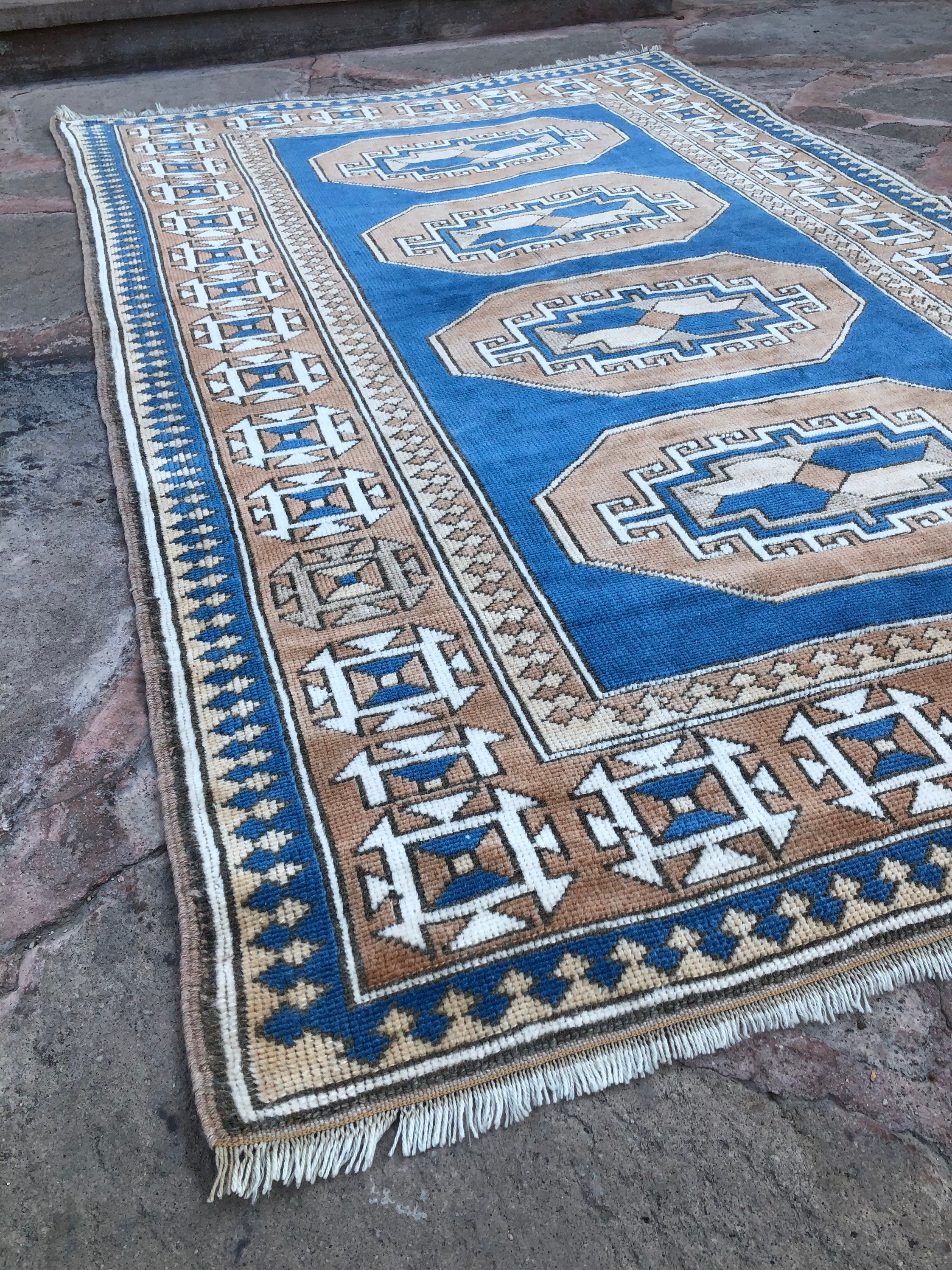 Oushak Rug / Oushak Saloon Rugs /Handmade Old Turkish Wool Rug | Etsy